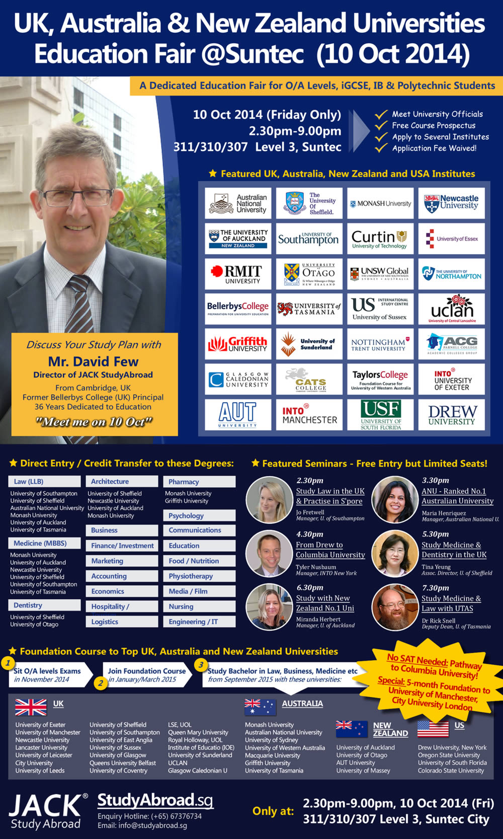 UK, Australia and New Zealand Universities Education Fair @ 10 OCT 2014 ...