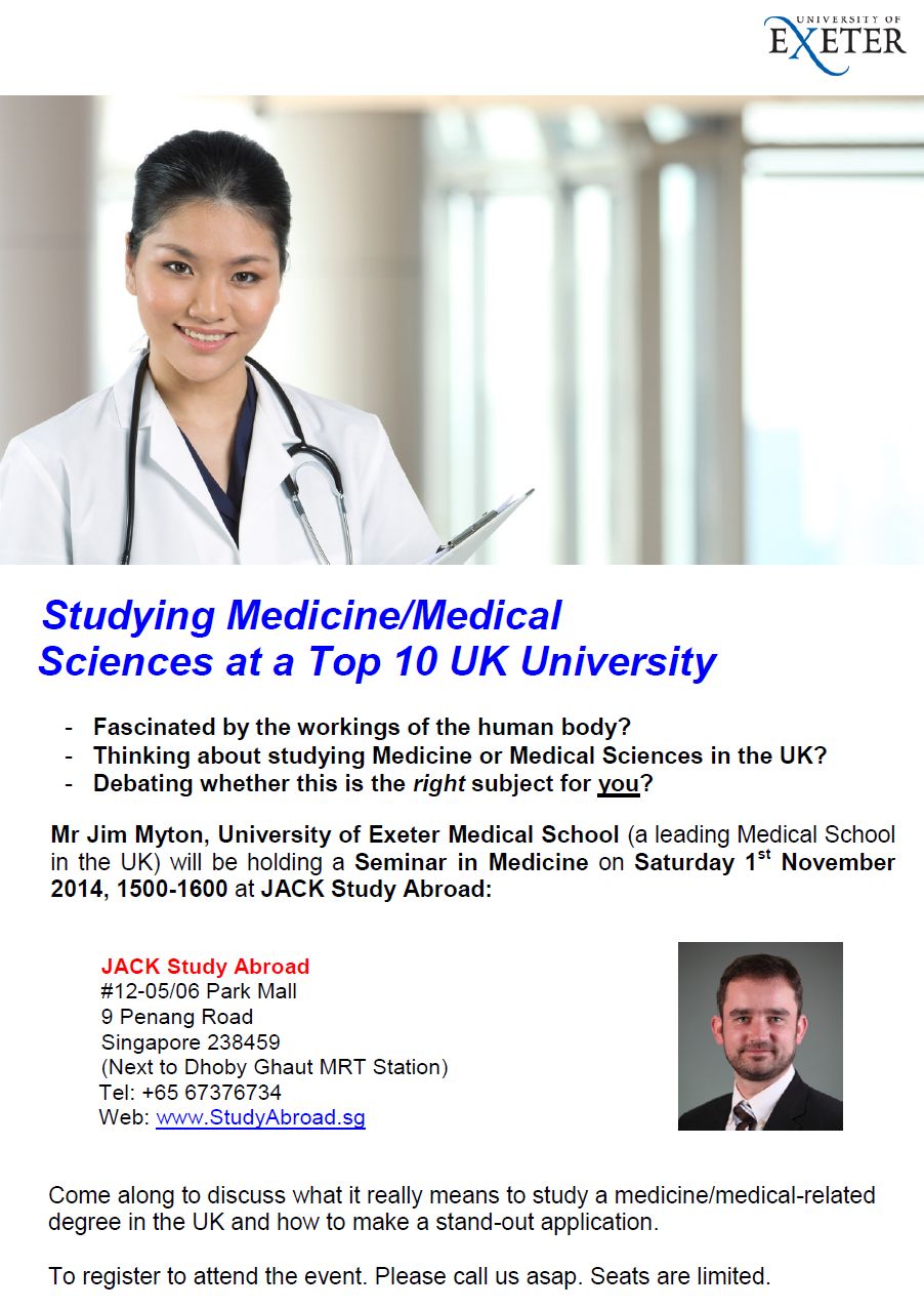 Seminar: Studying Medicine/Medical Sciences at a Top 10 UK University ...